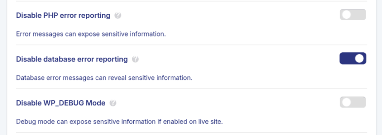 How to Disable Database Error Reporting in WP - JetHost Help